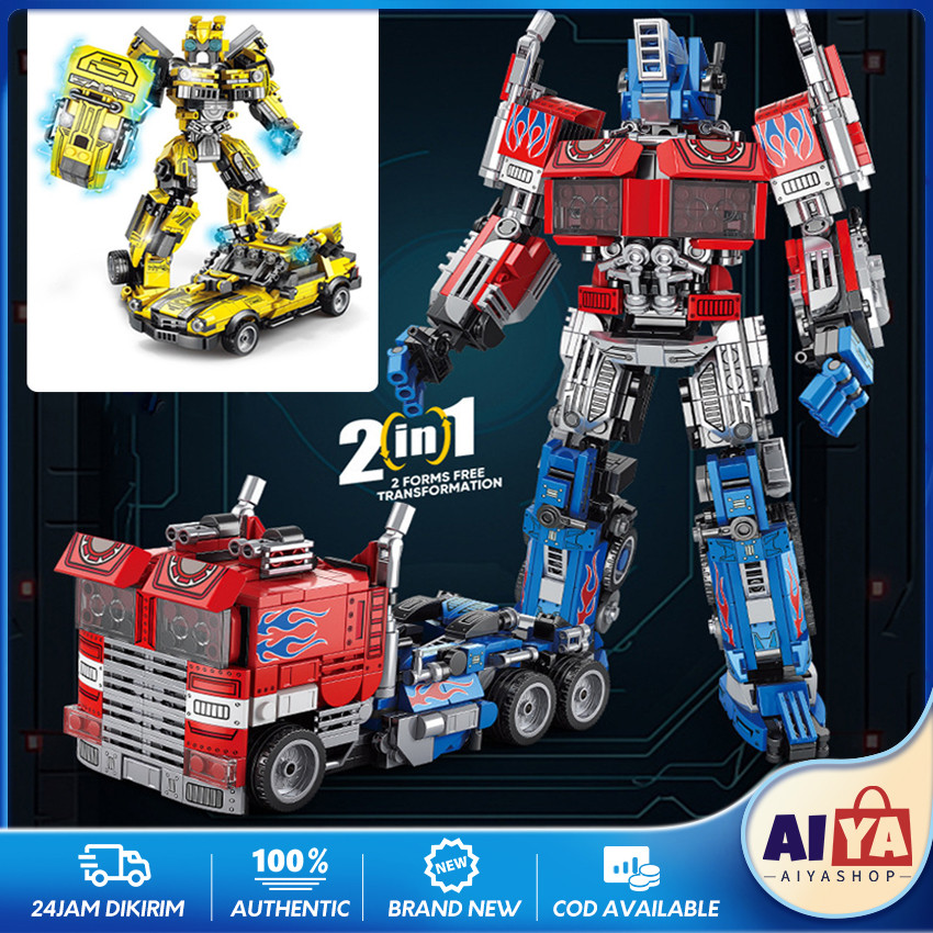 Jual 23cm Robot Transformers Optimus Primer Bumblebee Figure ...