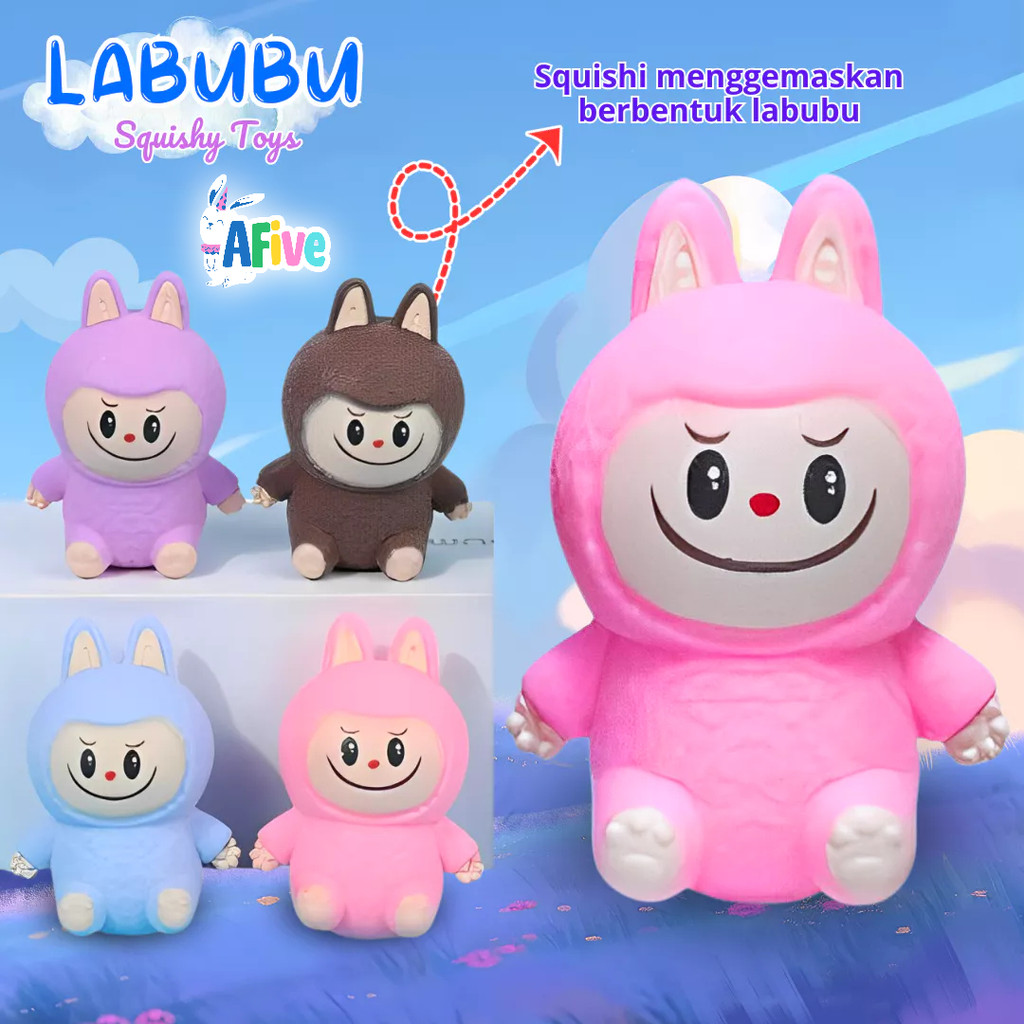 Jual [AFive] Labubu Soft Squishy Monster Lembut Mainan Aman Stimulasi ...