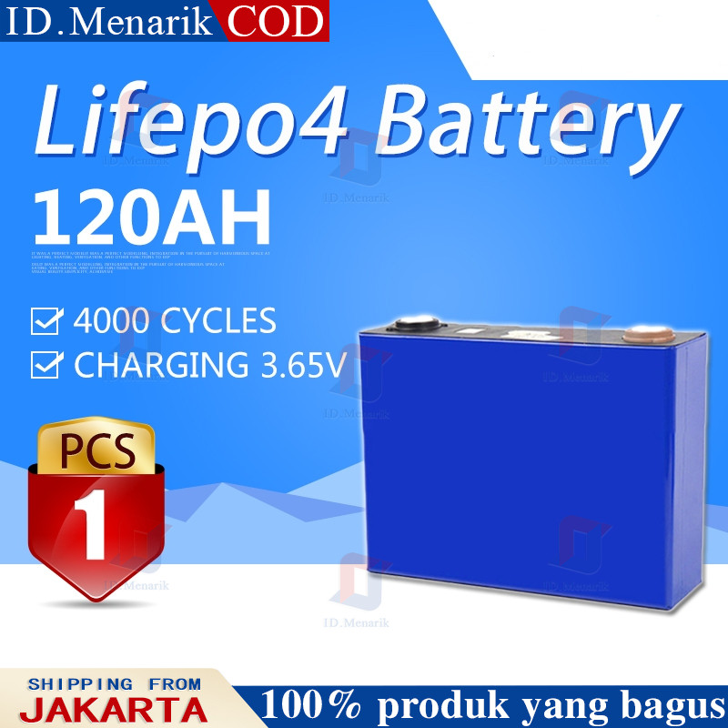 Jual Lifepo4 Baterai 120AH Solar Lithium Ion Rechargeable Baterai Pack ...