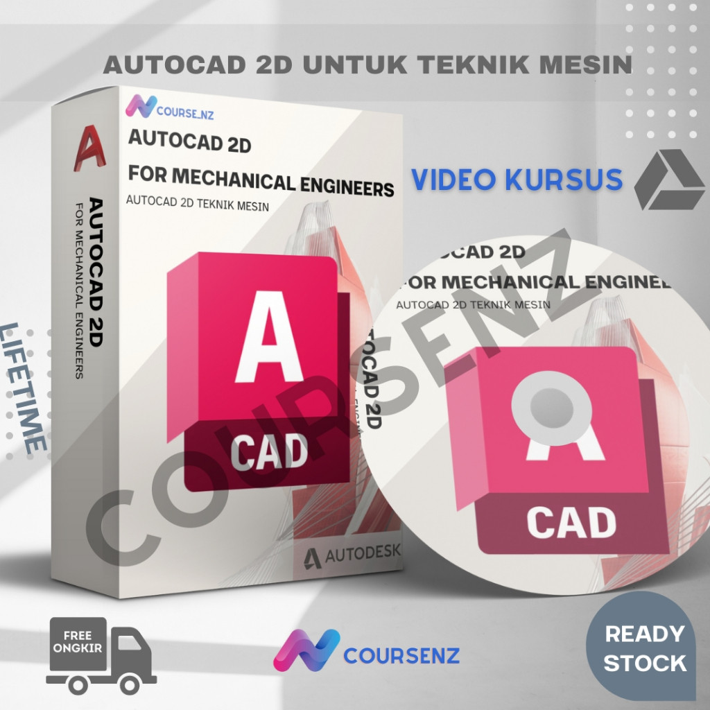 Jual AutoCAD 2D untuk Teknik Mesin - AutoCAD 2D for Mechanical ...