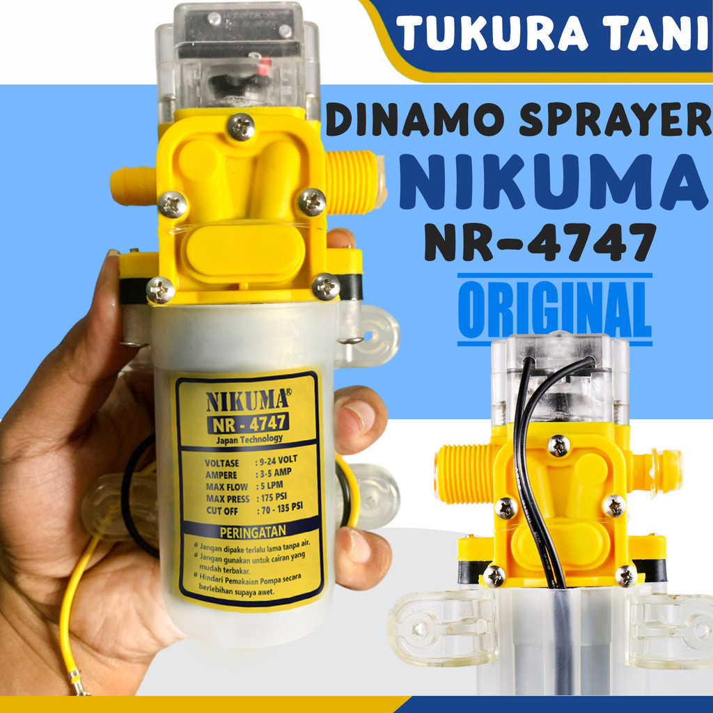 Jual Dinamo Sprayer NIKUMA NR 4747 Tekanan Tinggi 175 PSI Premium ...