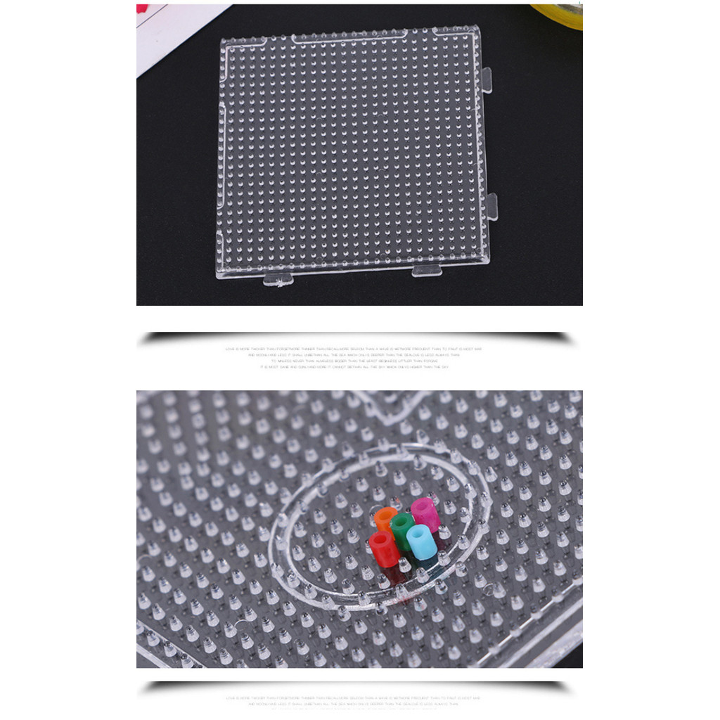 Jual 2.6mm Hama Beads Pegboard Transparent Template Board Pixel Art ...