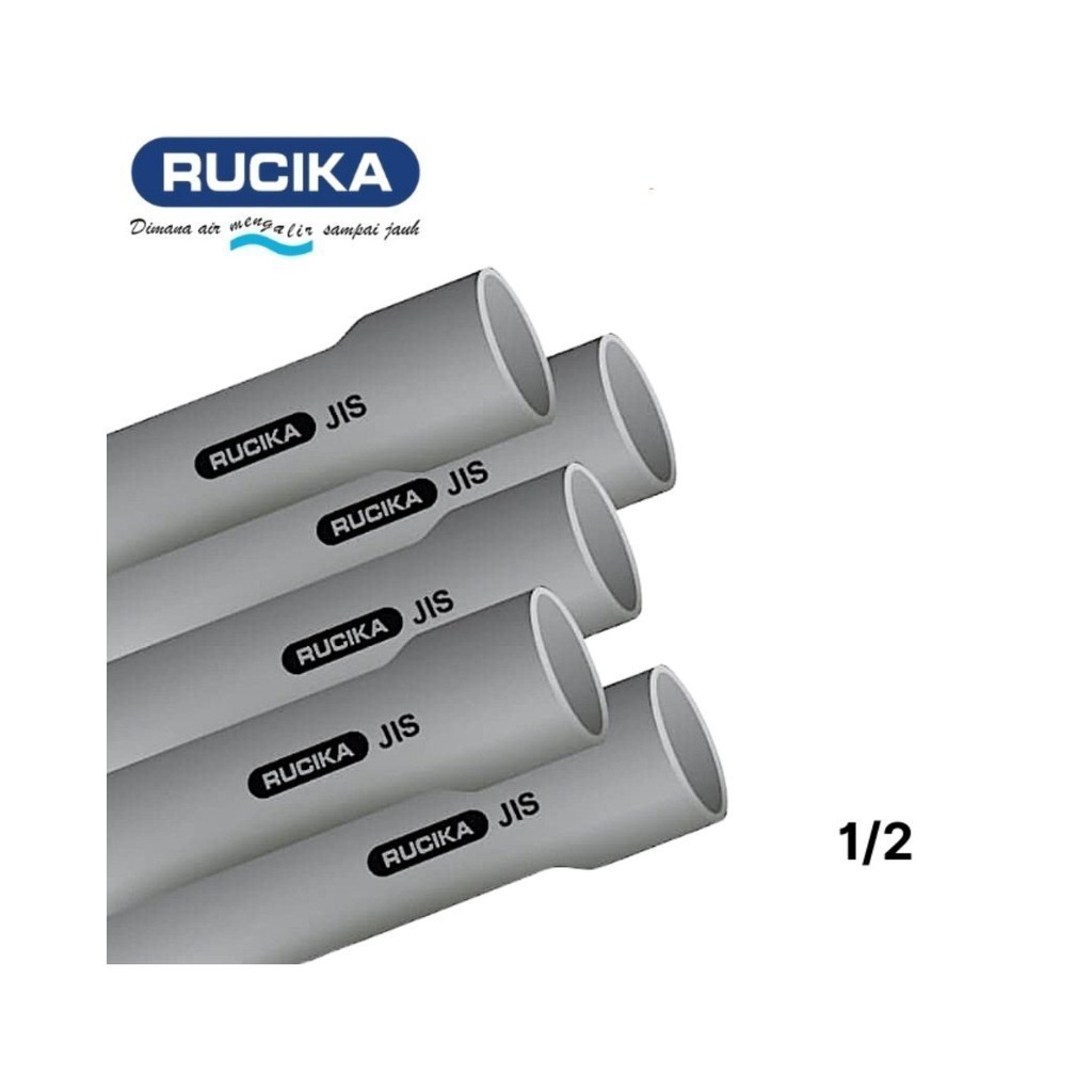 Jual Rucika JIS AW 1/2" inch (Rucika) / Pipa PVC Kelas AW | Shopee Indonesia