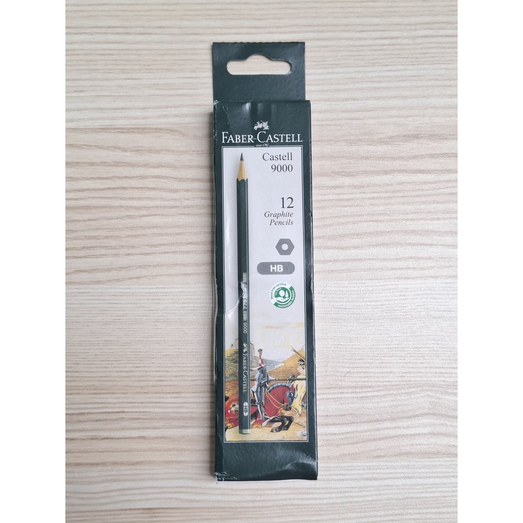 Jual 9000 HB PENSIL FABER CASTELL BOX ISI 12 BATANG KAYU | Shopee Indonesia