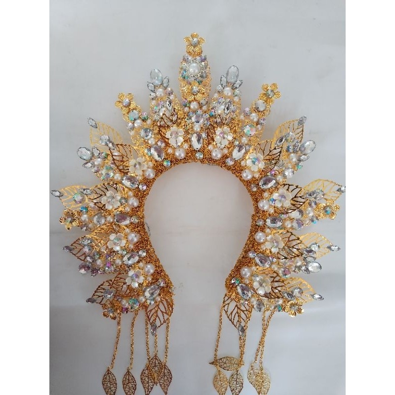 Jual NEW Aksesoris Pengantin Dan Tari Modern Elegan - Bandana Suntiang ...