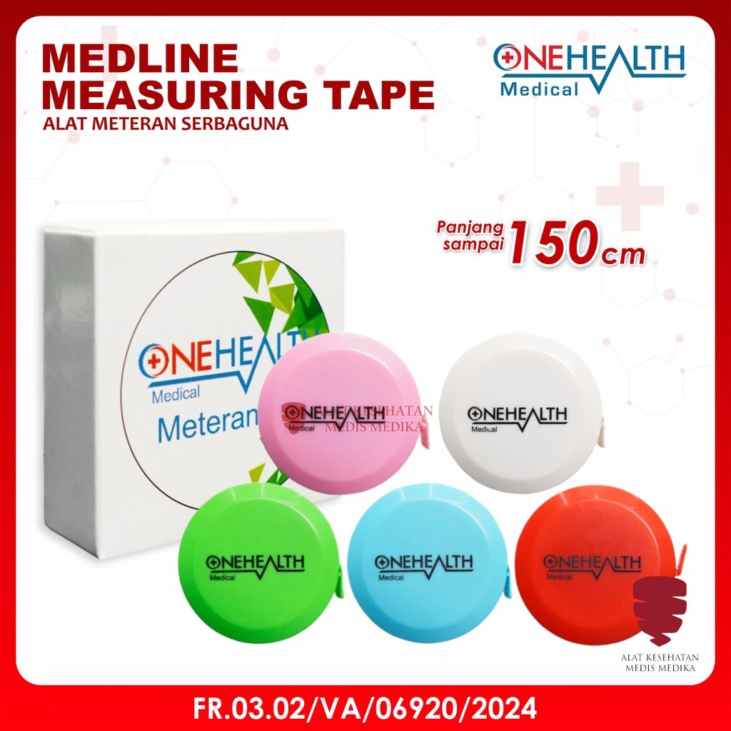 Jual Medline Measuring Tape OneHealth Meteran Bayi Metlin Metline Alat ...