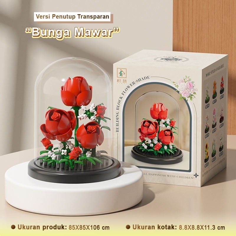 Jual Mainan Lego Bunga Ornamental Estetik Viral / Mainan Dekorasi Rumah ...