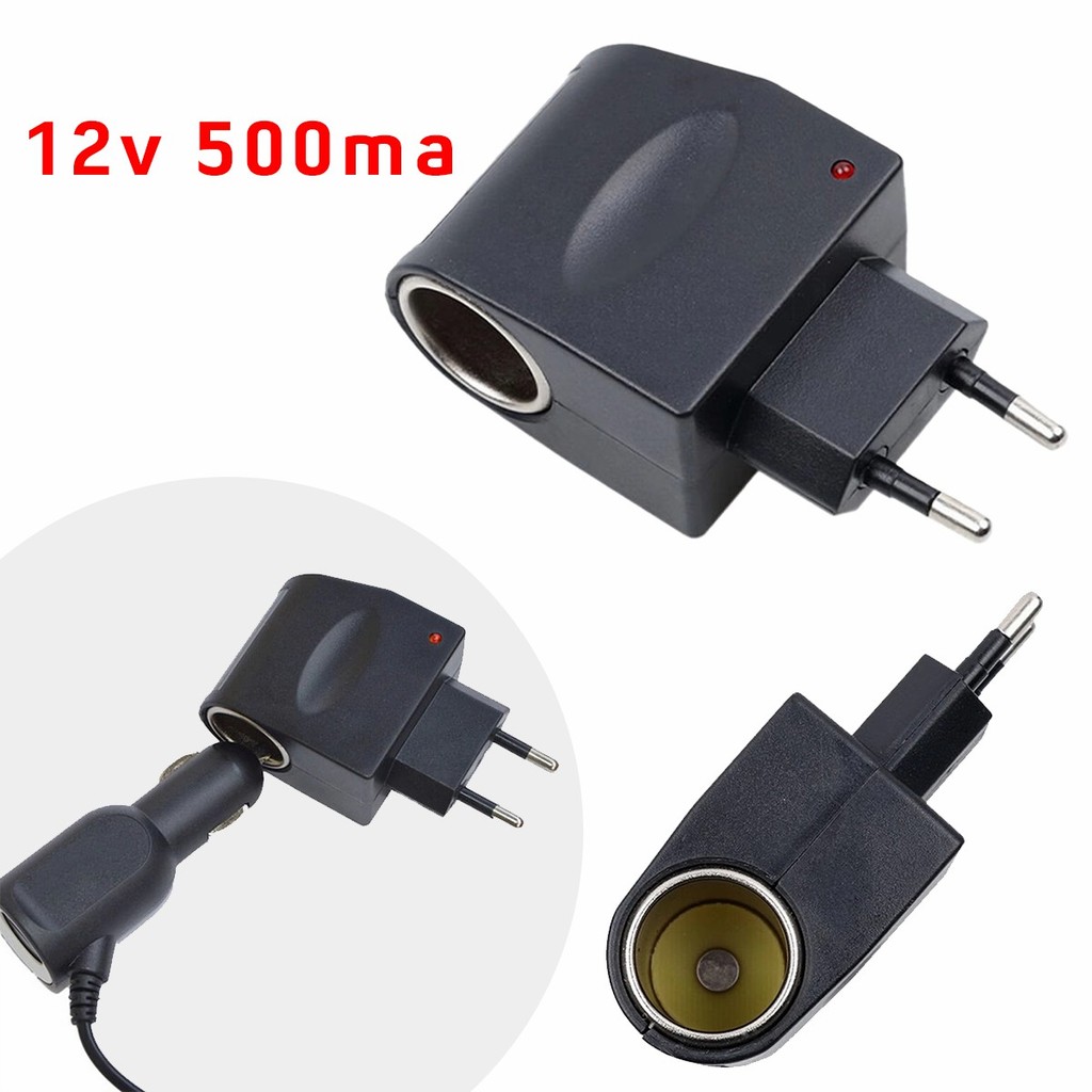 Jual [EU Plug 12V 500mA]Car Charger Switch Adaptor / Adapter Colokan ...