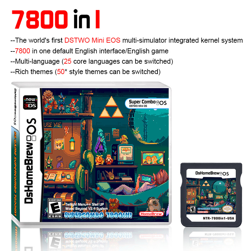 Jual New DS 7800 in 1 Game Collection R4 3DS Flash Card NDS SDHC ...