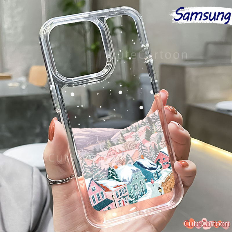 Jual Estetik Snowy Small town PC Case Samsung Galaxy A55 A54 A15 A05 ...
