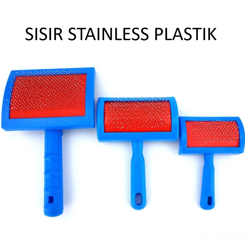 Jual Sisir Stainless Plastik Sisir untuk Rambut Rontok Hewan Peliharaan ...