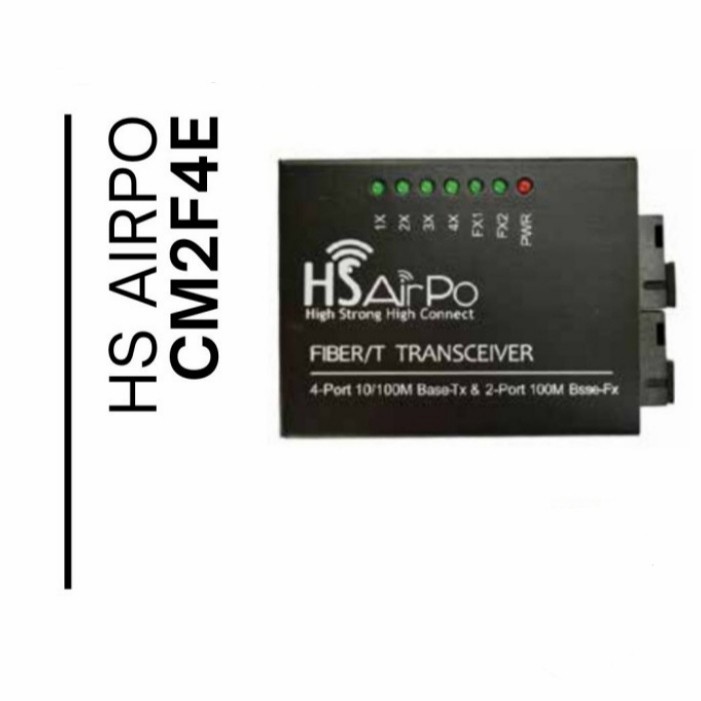 Jual Media Converter 2 FO 4 Lan Port HSAirPo CM2F4E Poe | Shopee Indonesia
