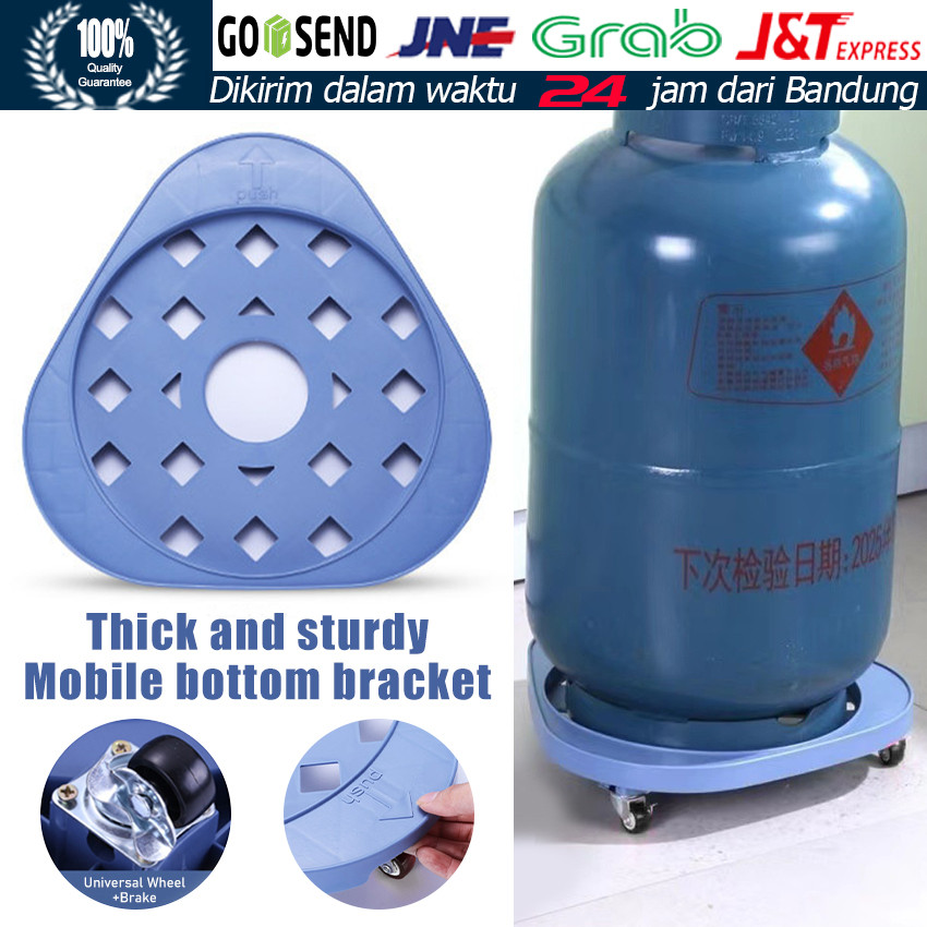 Jual 360° Putar Rak Tabung Gas / Alas Dorong Roda Gas Elpiji Tray LPG ...