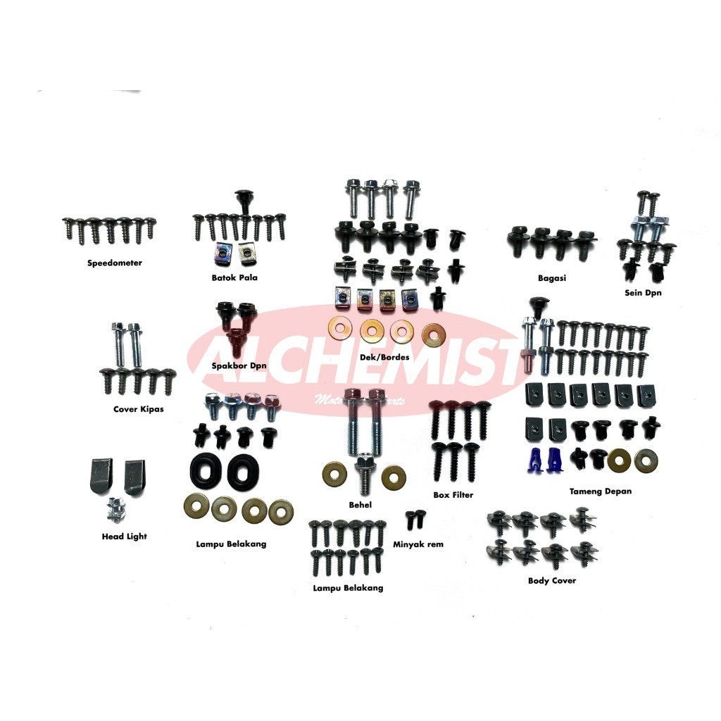 Jual Baut Spacy Fi Full Set / Baut Honda Spacy Fi Full Body / Baut Baut ...