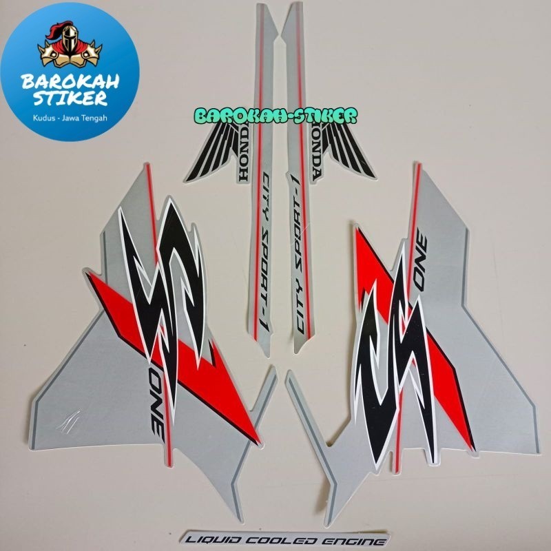 Jual Striping stiker polet motor honda cs1 cs one csone cs 1 silver ...