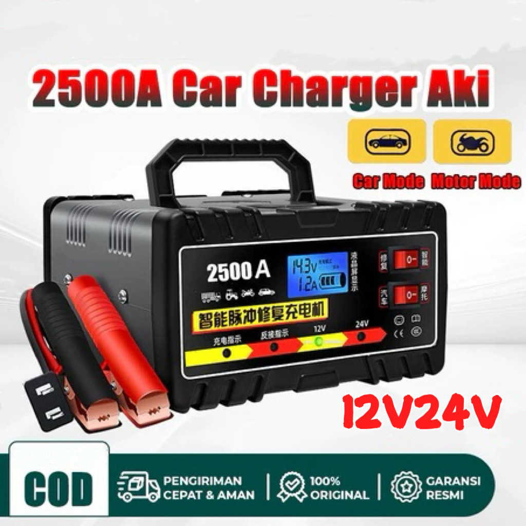 Jual Charger Aki Otomatis Smart Intelligent Auto Repair Mobil Pengisi ...