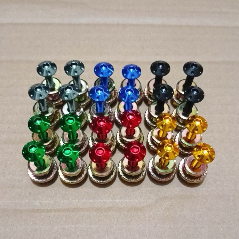 Jual BAUT PROBOLT VISOR MODEL BINTIK PLUS BAUT ANTI JEBOL NMAX AEROX ...