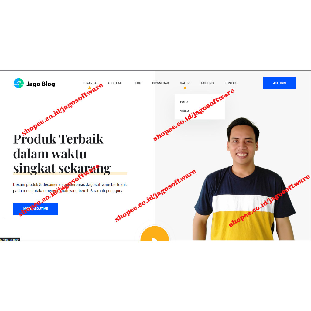 Jual Source Code Personal Website Blog dan Portofilio Fitur Lengkap - PHP Laravel 9 | Shopee ...
