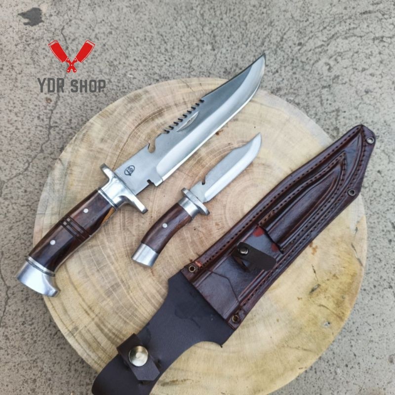 Jual Pisau outdoor kemping set rambo | Shopee Indonesia