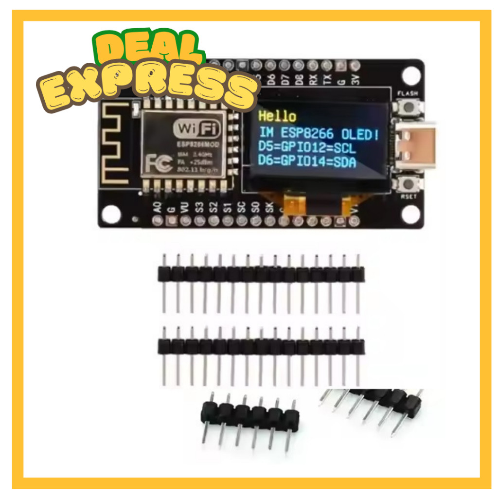 Jual NodeMCU ESP8266 with OLED 0.96 inch built in WIFI | Shopee Indonesia