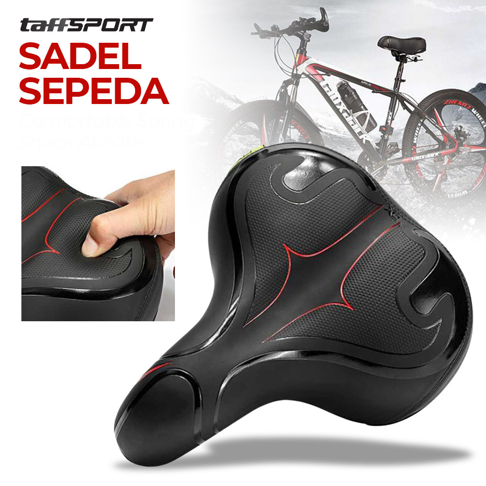 Jual PM77-TaffSPORT Sadel Sepeda Bike Saddle Leather Model Absorber ...