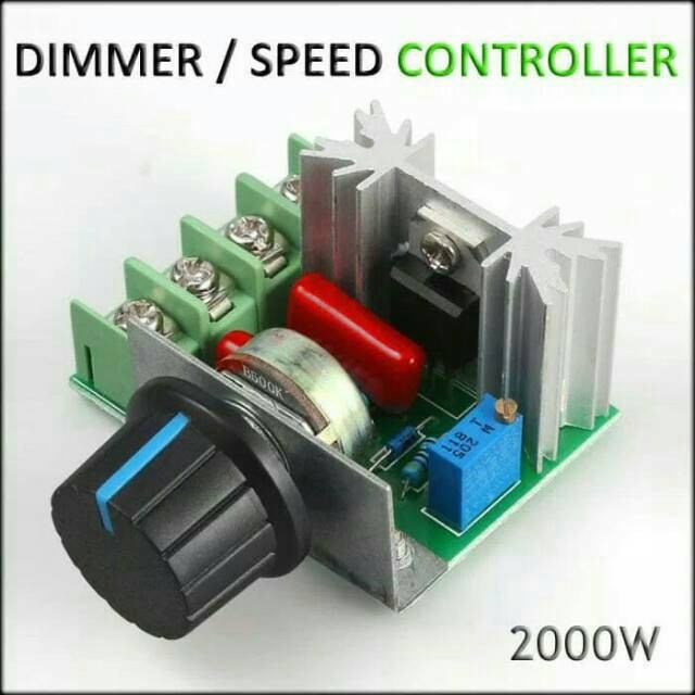 Jual Dimmer AC 220v 2000w 2000watt 2000 Watt Potensio Meter Pengatur Kecepatan Dinamo Gerinda ...