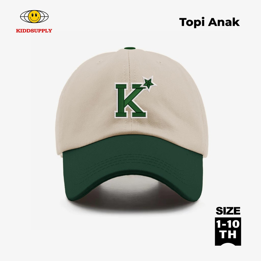 Jual KiddSupply Topi Anak Polo Caps Twill Bordir Key Star l Topi Anak ...