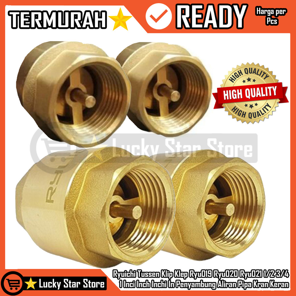 Jual Tusen Klep Spring Check Valve Ryuichi d. 1/2’’ 1’’ 3/4’’ Inci ...