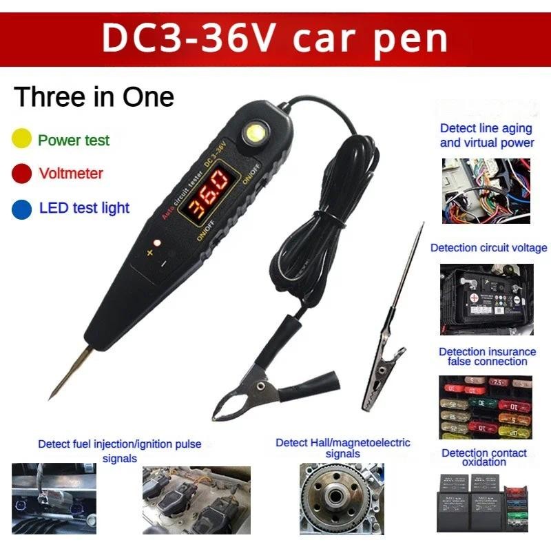 Jual DC 0-36V Auto Circuit Tester Vehicle Pulse Sensor Signal LED Light ...