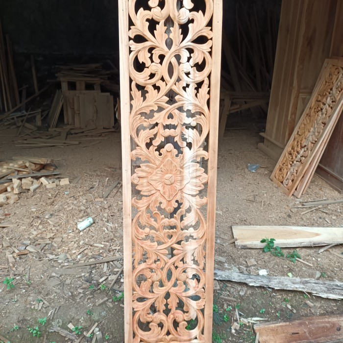 Jual Promo Ornamen Ukir Hiasan Dinding Ukiran Kayu Ornamen ukir Loster ...