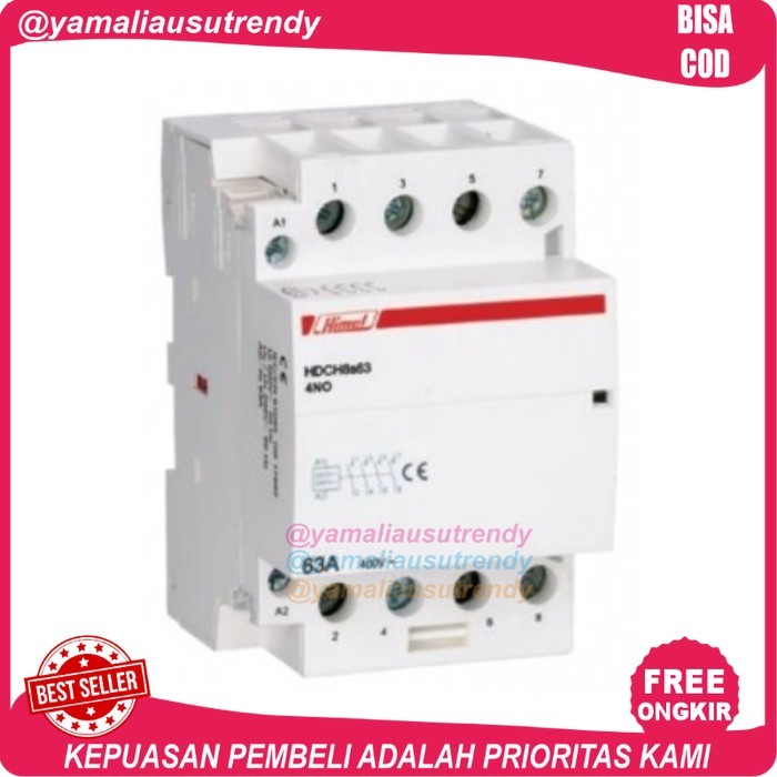 Jual Free Ongkir Modular Contactor Himel 4P 25A tipe HDCH8S254 - 3NO ...