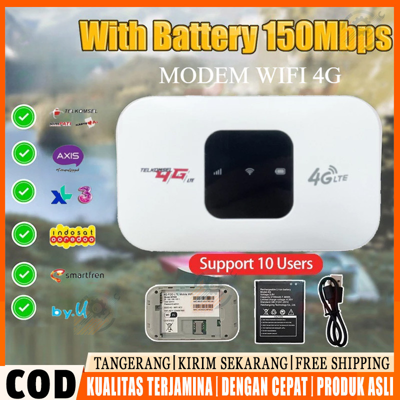 Jual 【COD】Modem WIFI Mifi All Operator 4g Mudah Dibawa USB 500Mbps 4g Portable Mobile WiFi ...