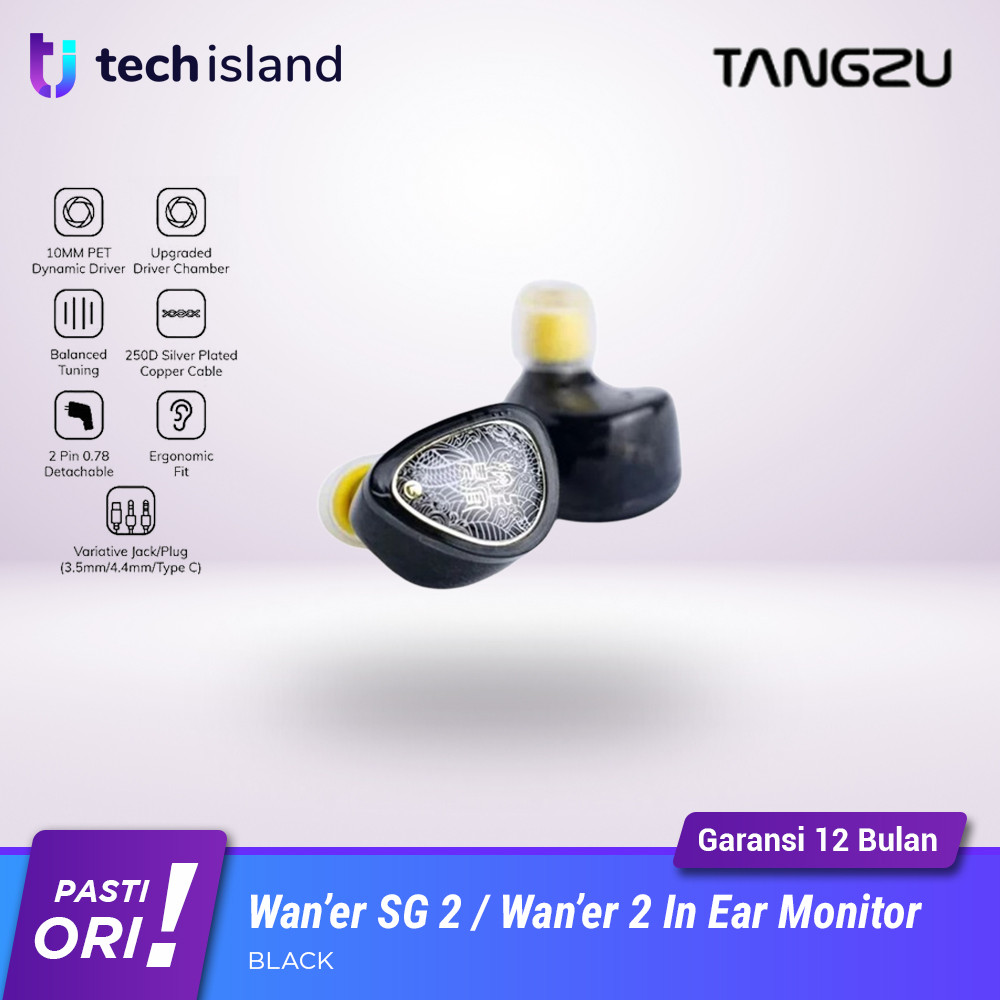 Jual Tangzu Waner 2 / Waner S.G 2 10mm Dynamic Driver In Ear Monitor ...