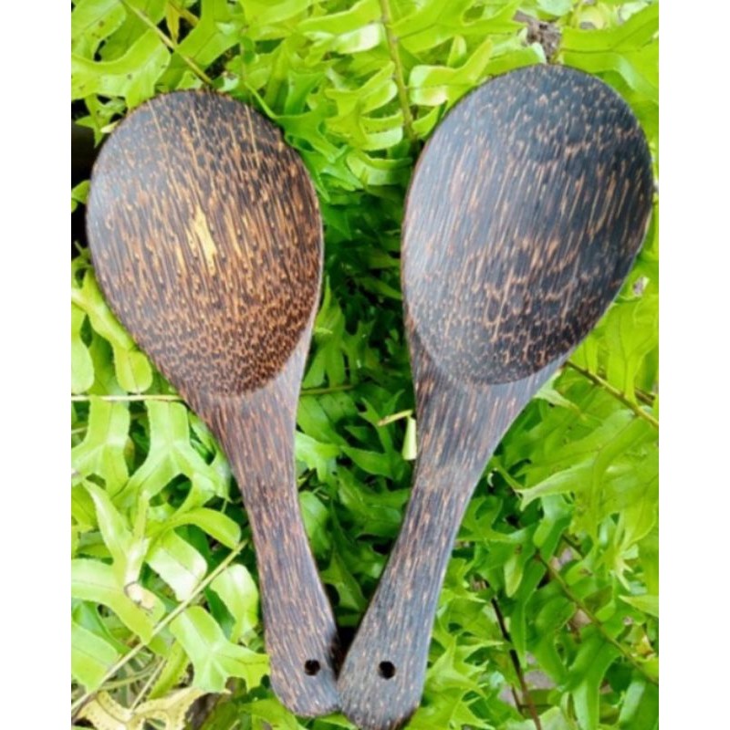 Jual Centong Kayu Aren / Ciduk Nasi Kayu Aren / Sendok nasi Kayu Aren ...