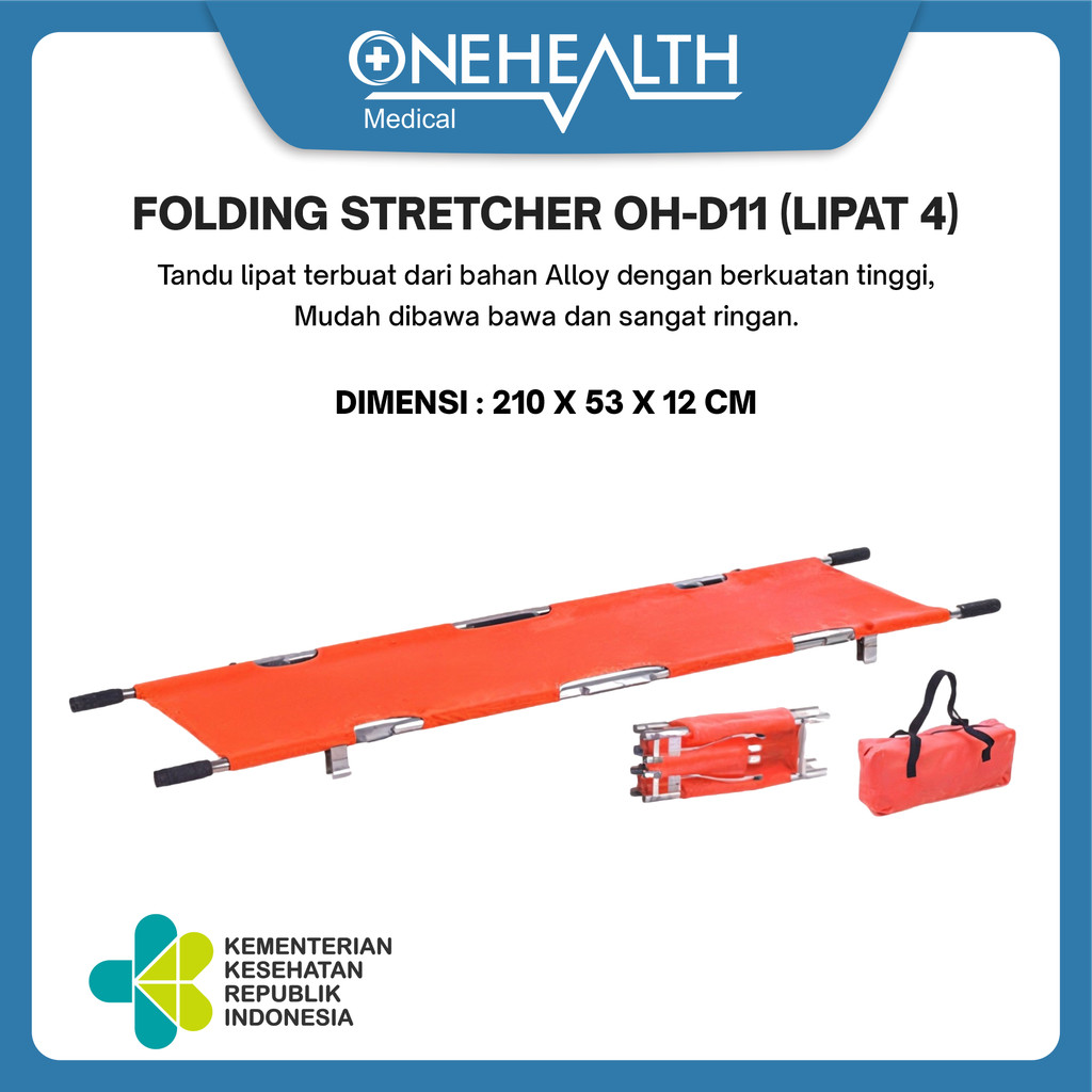 Jual Onehealth Folding Stretcher OH-D11 Lipat 4 Tandu Alat Evakuasi ...