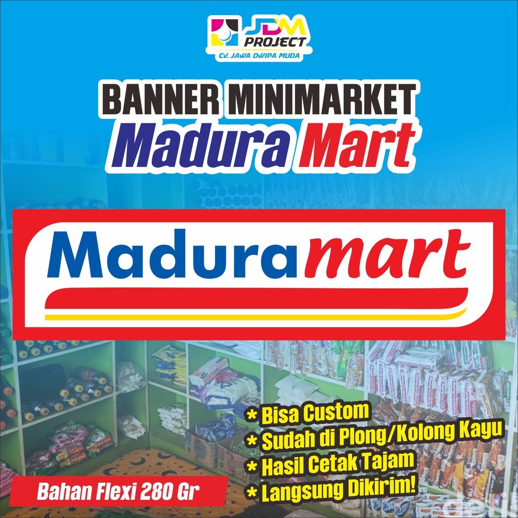 Jual Cetak Kilat - Banner Kios Maduramart Spanduk Toko Klontong Baner Jual Sembako Plakat Madura ...