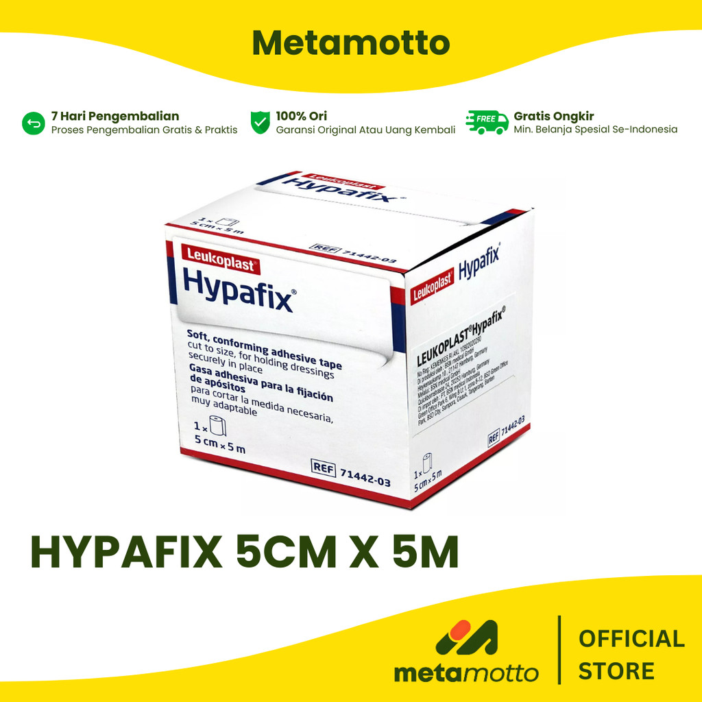 Jual Hypafix 5cm x 5m Plester Hypafix 5x5 Plaster Luka Non Woven BSN - Metamotto | Shopee Indonesia