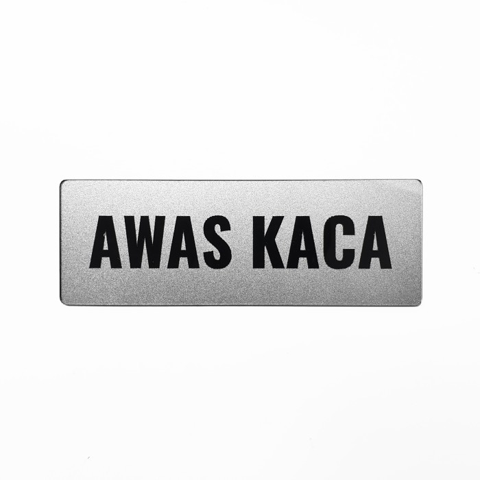 Jual RZ99 SIGN AKRILIK Pintu - AWAS KACA - Signage Cafe/Resto 14.5cm x ...