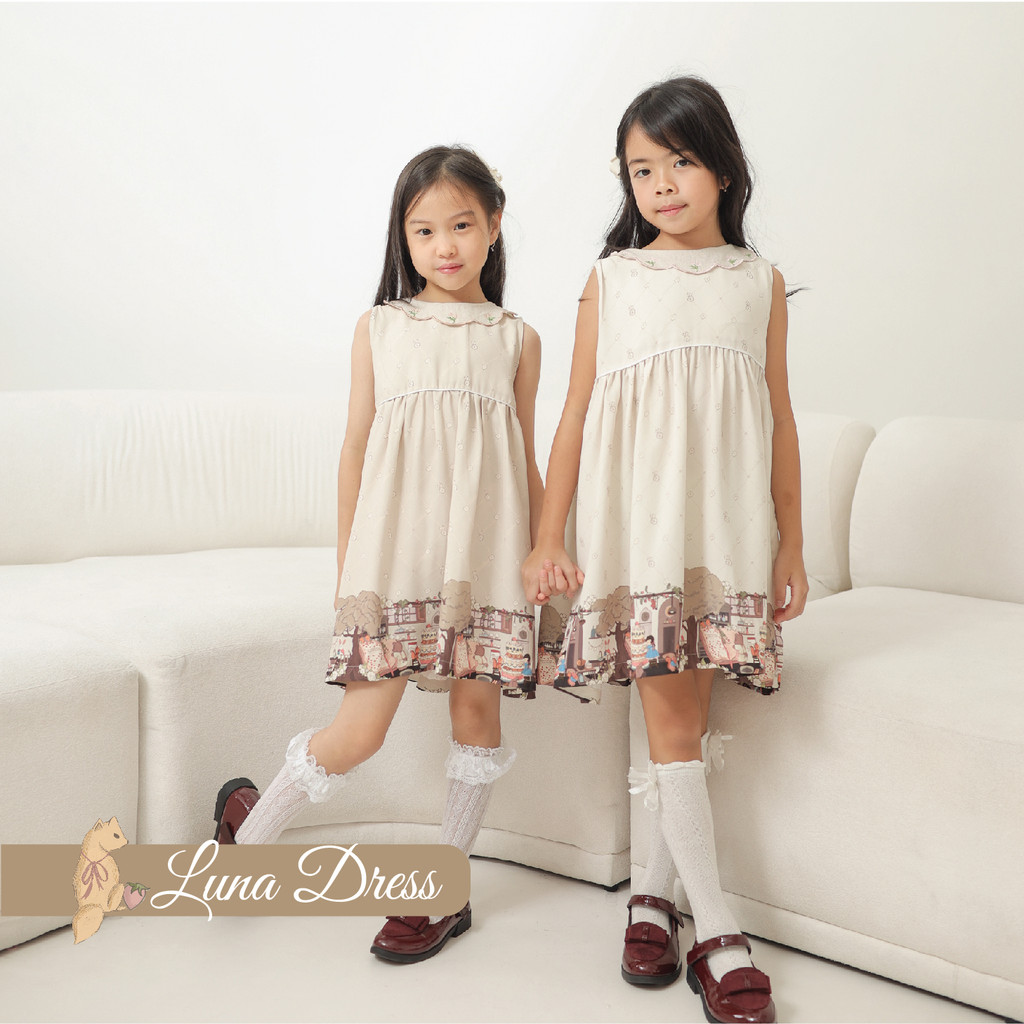Jual Harlow Kids - Luna Dress Kids/ Dress Anak Perempuan/ Dress Anak ...