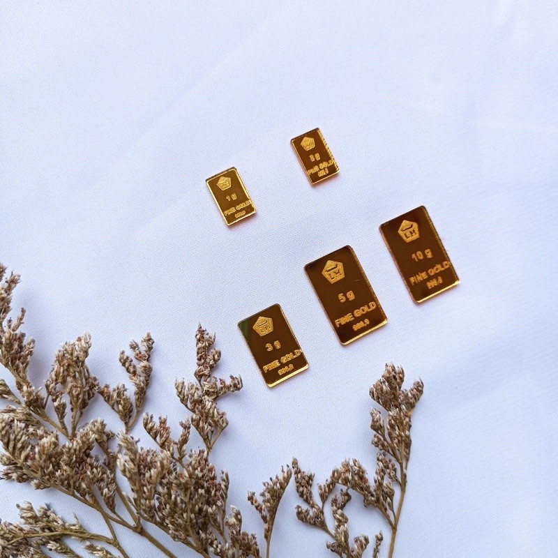 Jual REPLIKA LOGAM MULIA EMAS AKRILIK | Shopee Indonesia