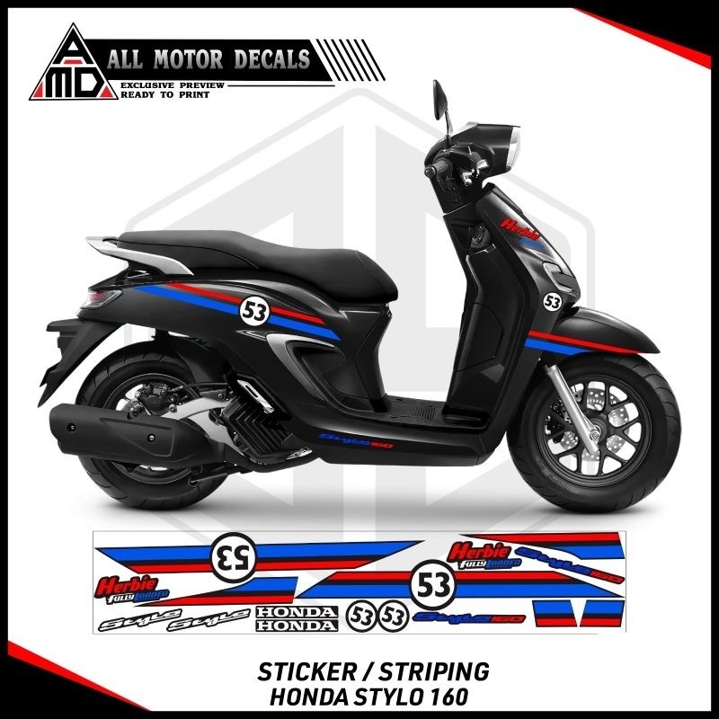 Jual STRIPING LIST STYLO 160 / STICKER HONDA STYLO ABS DAN STANDAR ...