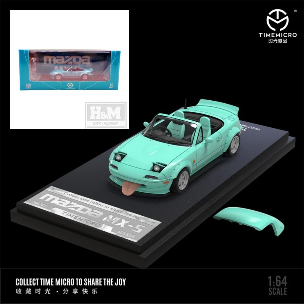 Jual Time Micro 1/64 Mazda MX5 Tiffany Blue | Shopee Indonesia