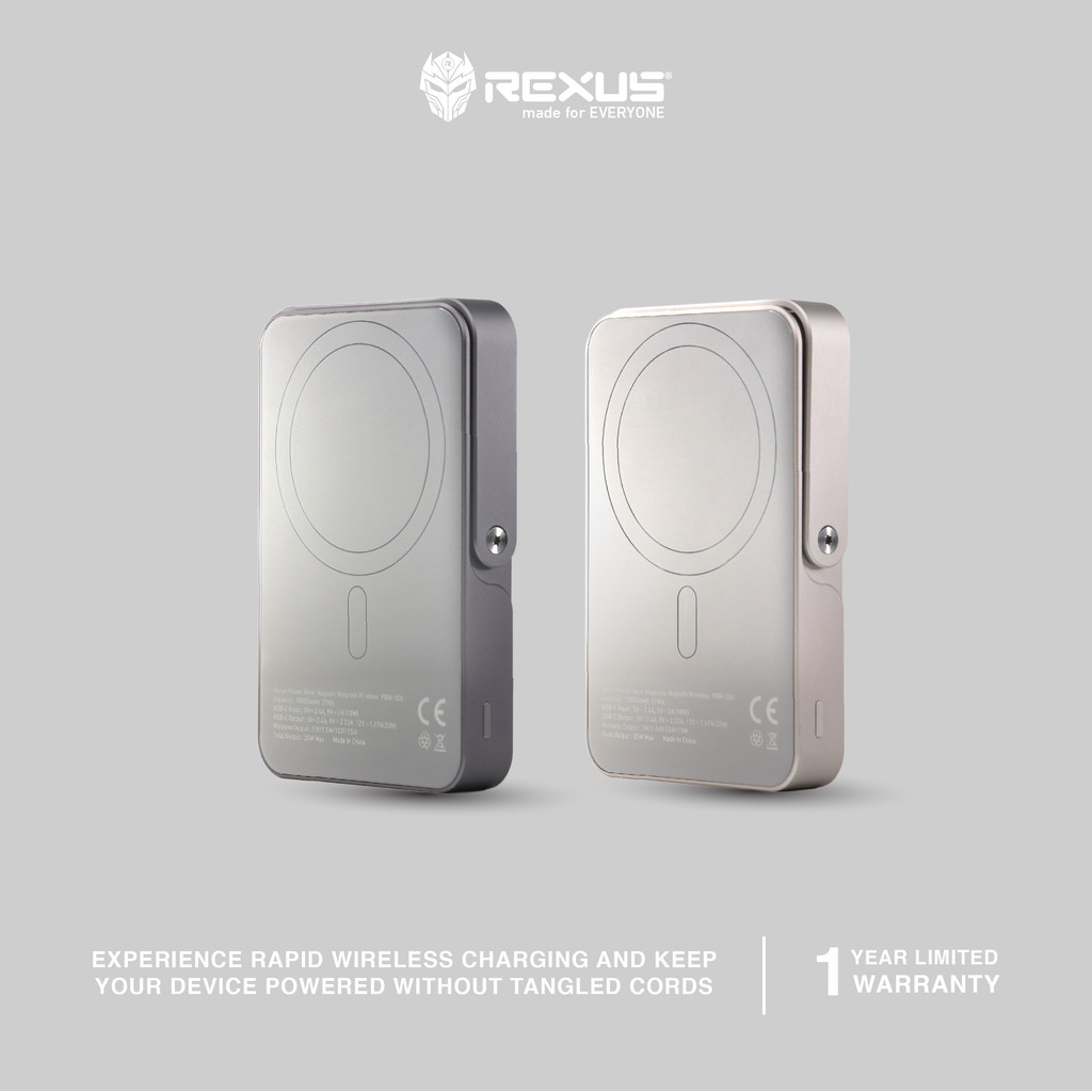 Jual Rexus Wireless Power Bank 10000mAh PBM-200 Magsafe 20W Fast ...