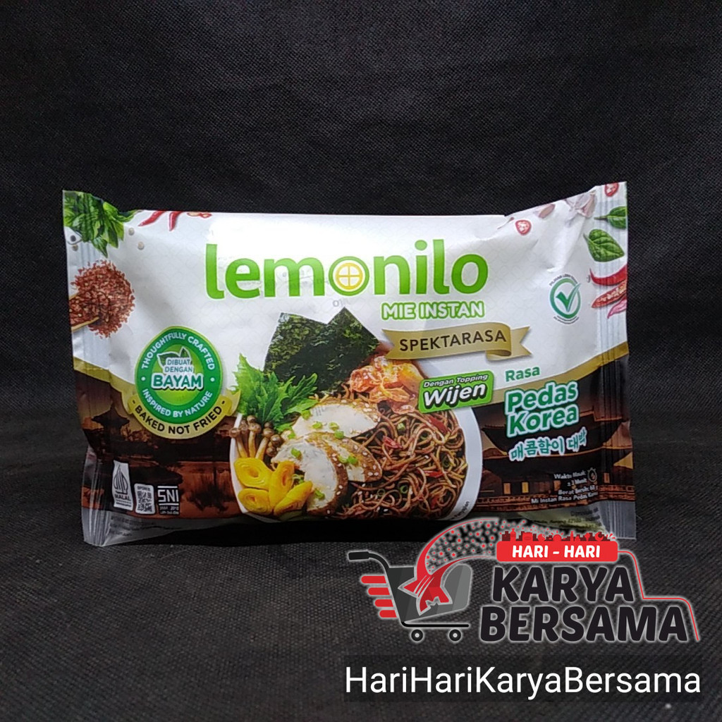 Jual LEMONILO MI INSTAN GORENG RASA PEDAS KOREA 68GR | Shopee Indonesia