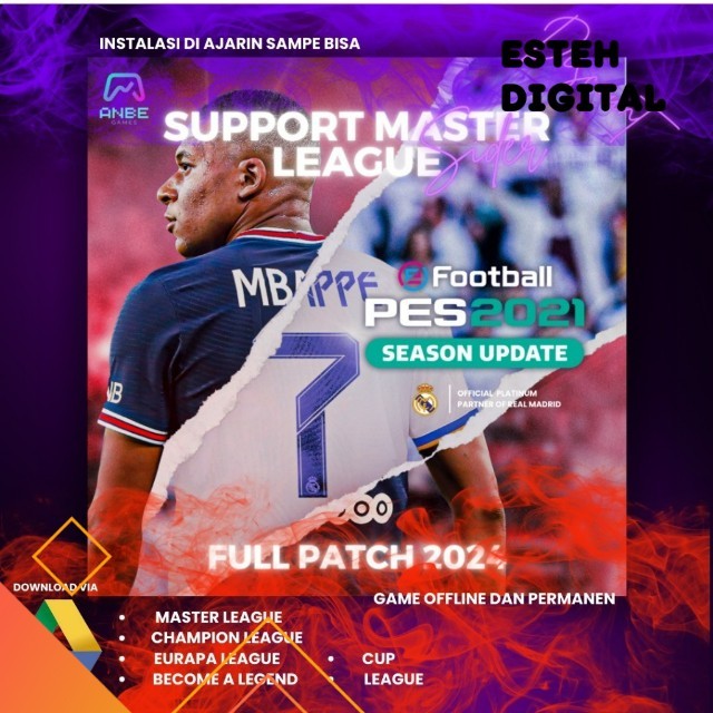 Jual PES 2021 PATCH 2024 SUPPORT Master League (ML/BL) use sider ES TEHH | Shopee Indonesia