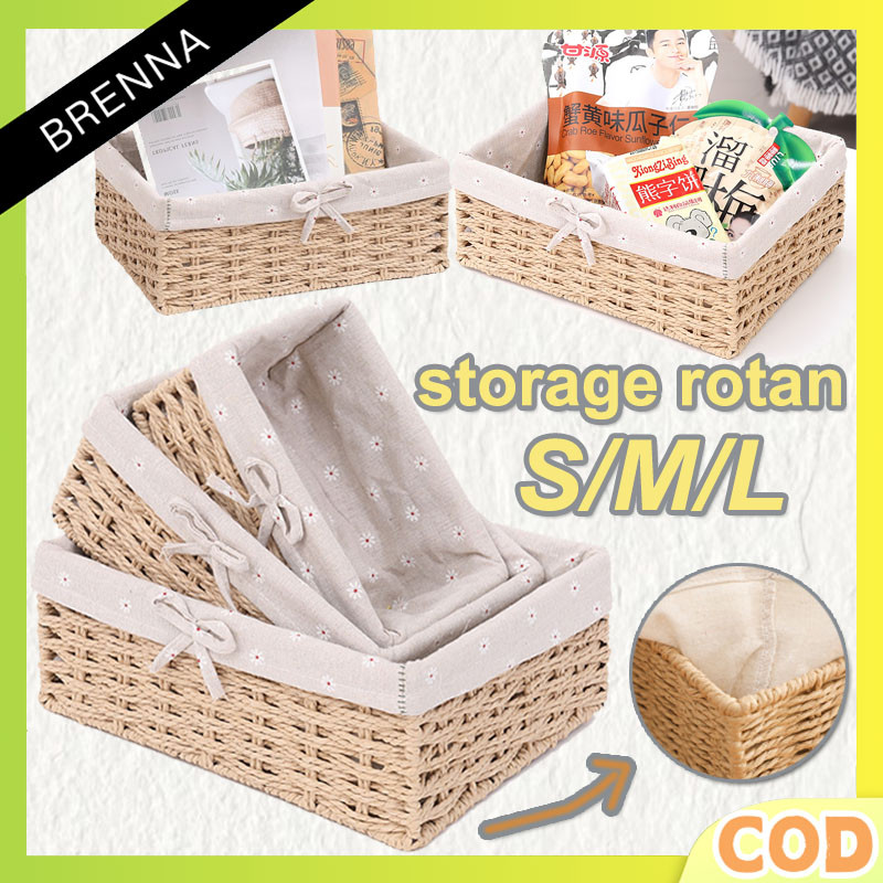 Jual Kotak Rotan/ Storage Rotan/ Box Rotan Kotak Penyimpanan Serbaguna ...