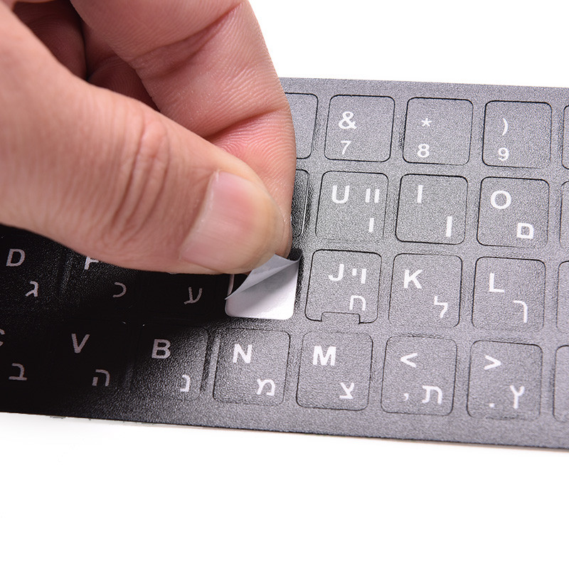 Jual White letters Keyboard Layout Stickers Button Letters Alphabet ...