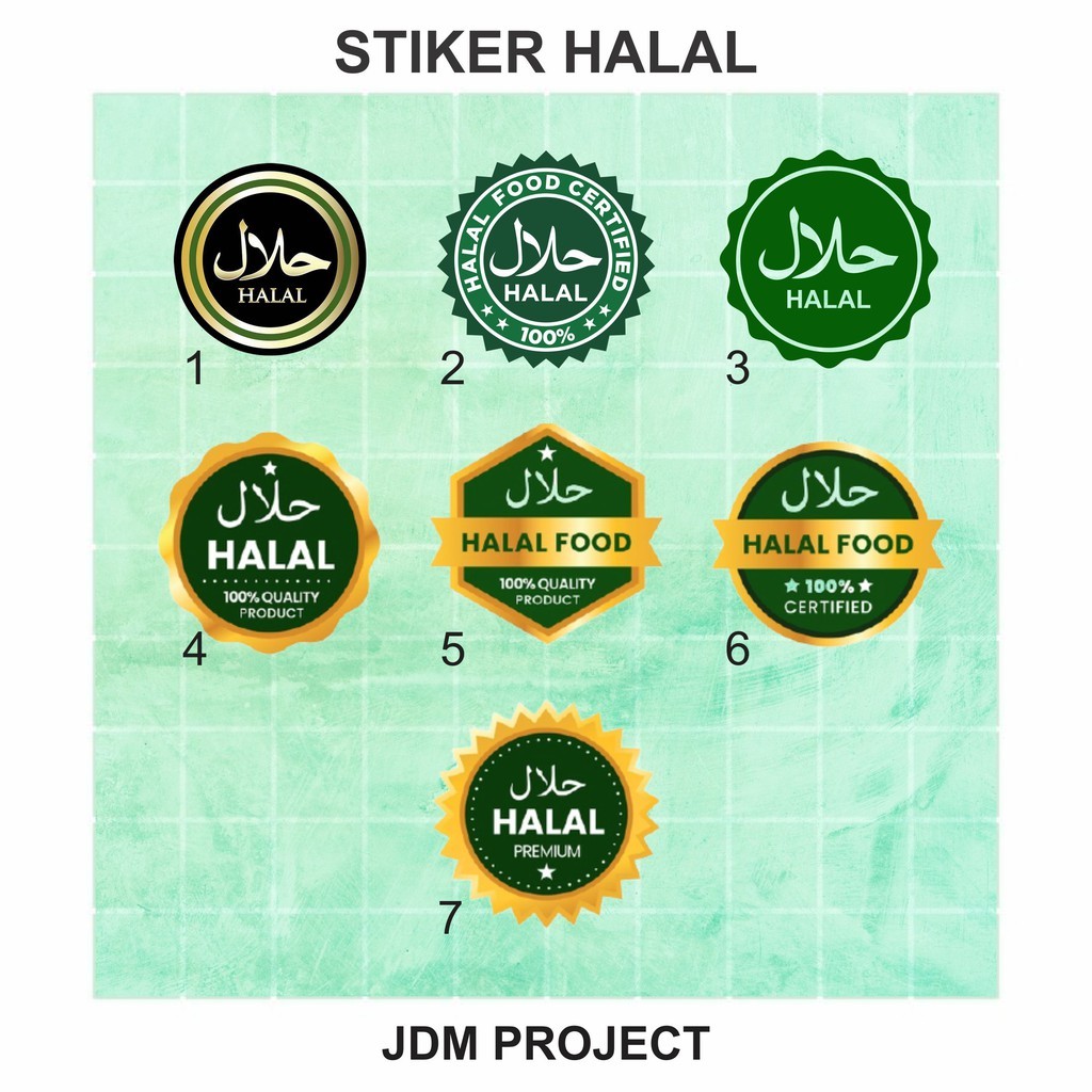 Jual Cetak Kilat - [10 pcs] Stiker label halal sticker logo halal untuk ...