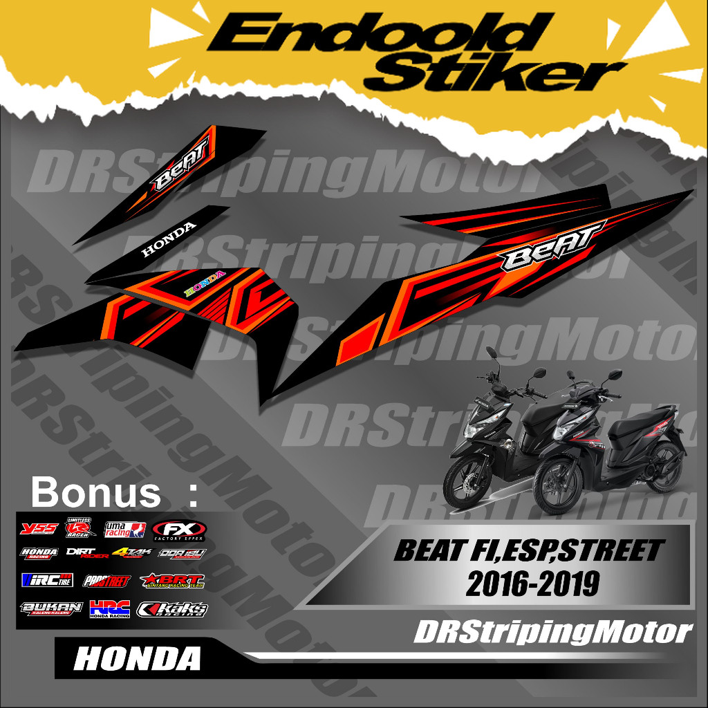 Jual STRIPING BEAT STREET ESP FI 2016-2019 DESAIN MINIMALIS striping ...