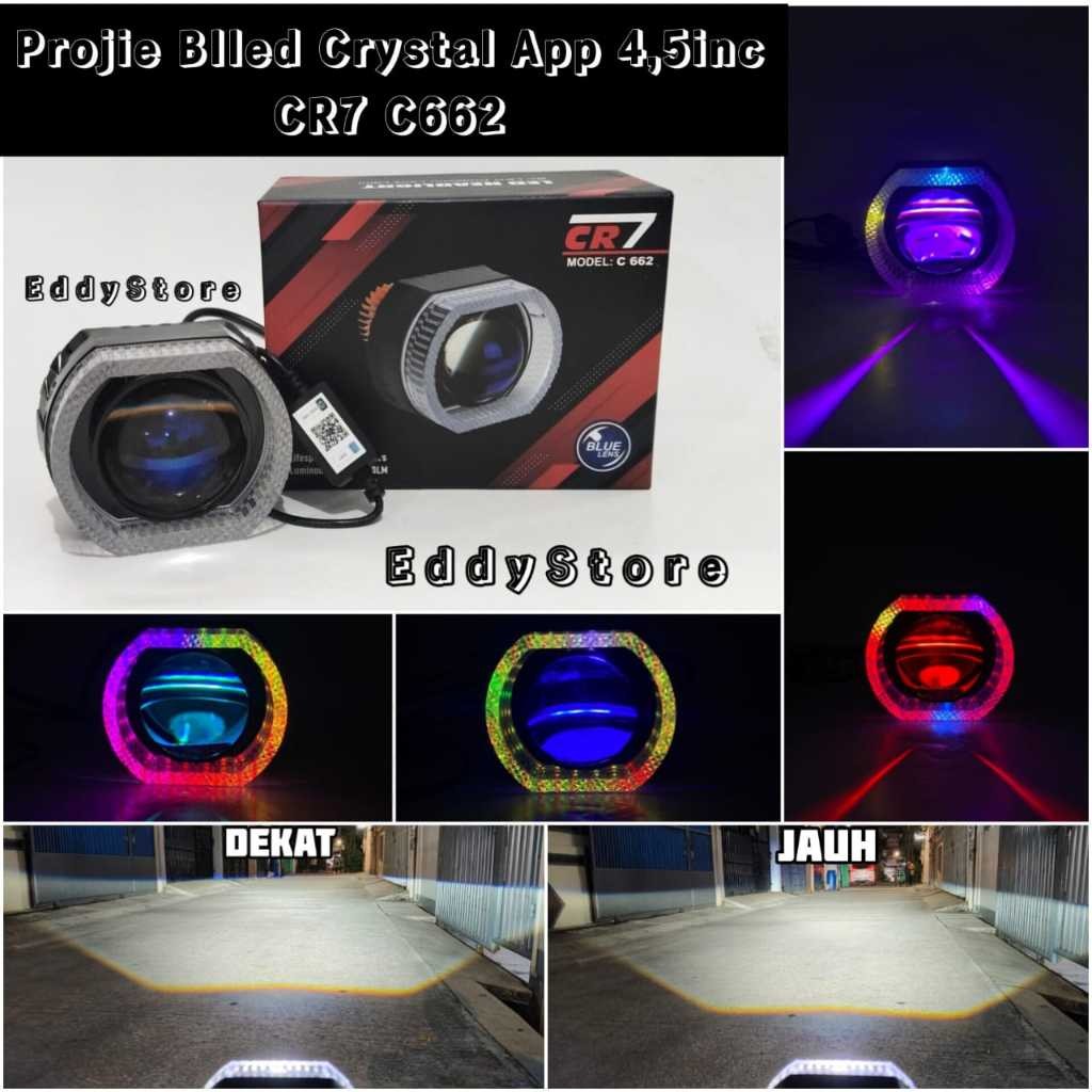 Jual Projie Biled Crystal App 4,5inc Blue Lens CR7 C662 | Shopee Indonesia